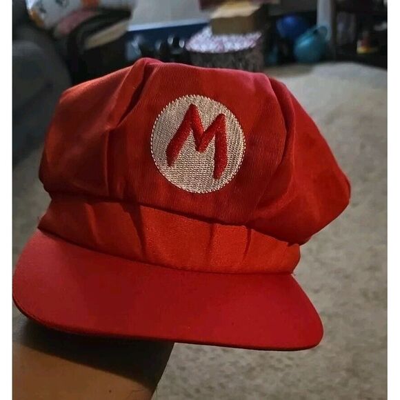 Accessories | Super Mario Bros Mario Hat Newsboy Red Cap Cosplay ...